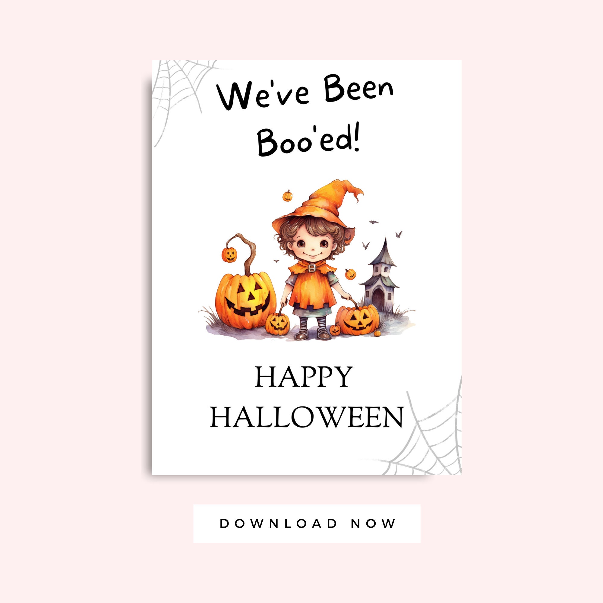 Halloween Boo Basket Printable Letters, You've Been Booed Cards, Trick ...