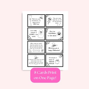 Halloween Lunch Box Notes for Kids, October School Ideas, Instant ...