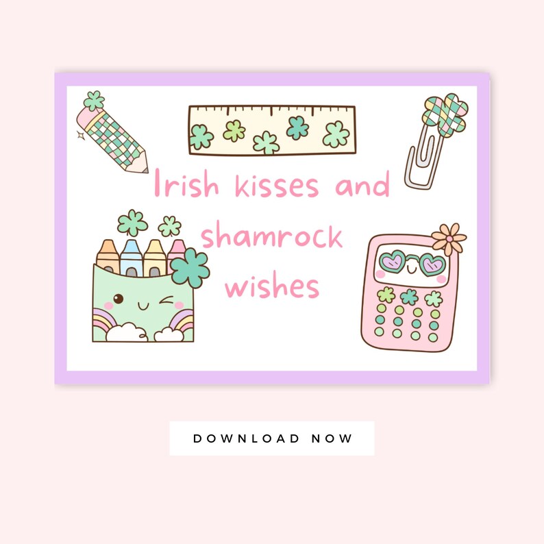 Saint Patrick's Day Lunch Box Notes for Kids, Printable St. Patrick's ...