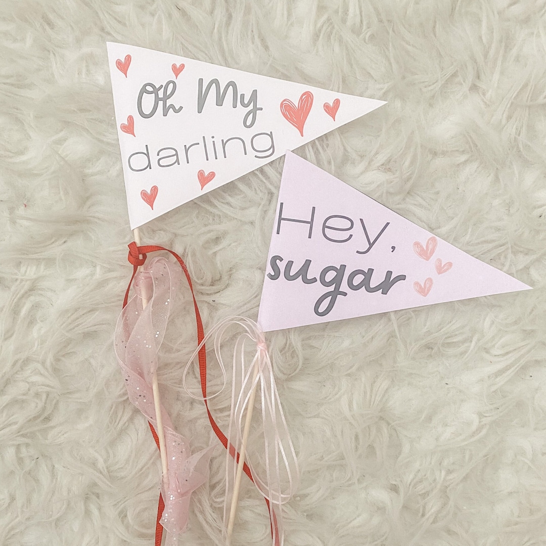 Valentine's Day Pennant Printables, Valentine Photo Props Instant ...