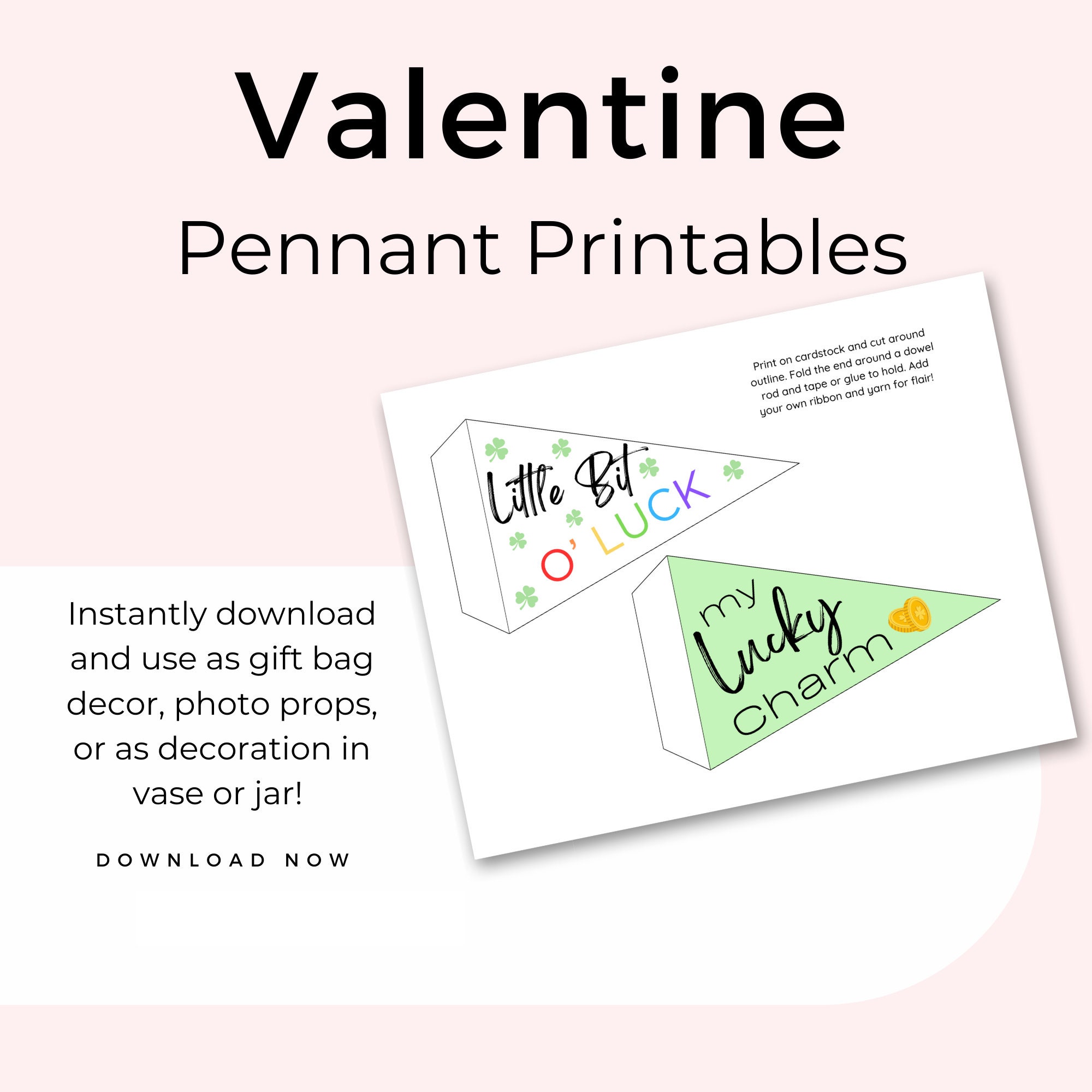 St. Patrick's Day Pennant Printables, Saint Patty's Day Photo Props ...