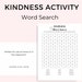 Kindness Activity for Kids Printable Word Search, Friendship Activity ...