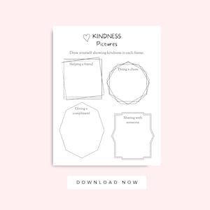 Kindness Activity for Kids Printable Coloring Page, Friendship Activity ...