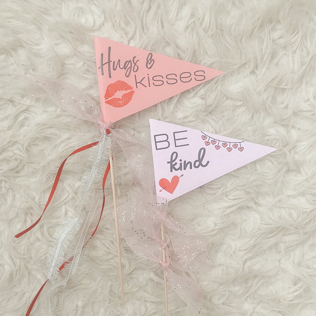 Valentine's Day Pennant Printables, Valentine Photo Props Instant ...