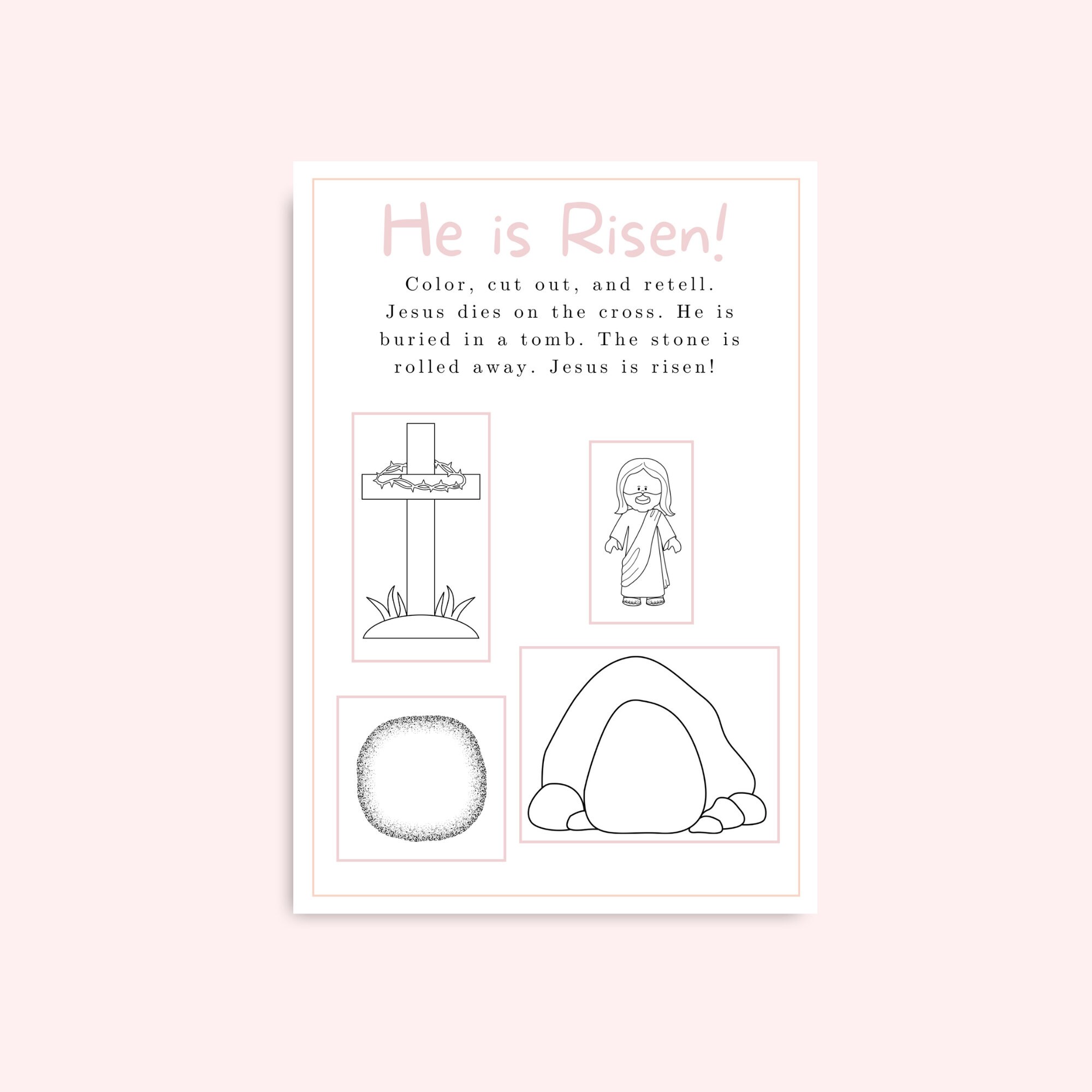 Christian Easter Activities for Kids, Religious Easter Printables for ...