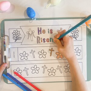 He is Risen Printable Easter Crown for Kids, Resurrection Sunday School ...