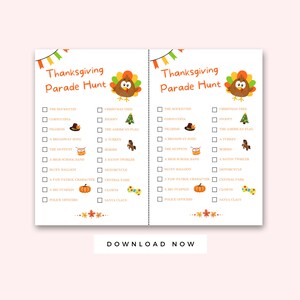 Turkey Disguise Activity for Kids, Thanksgiving Parade Scavenger Hunt ...