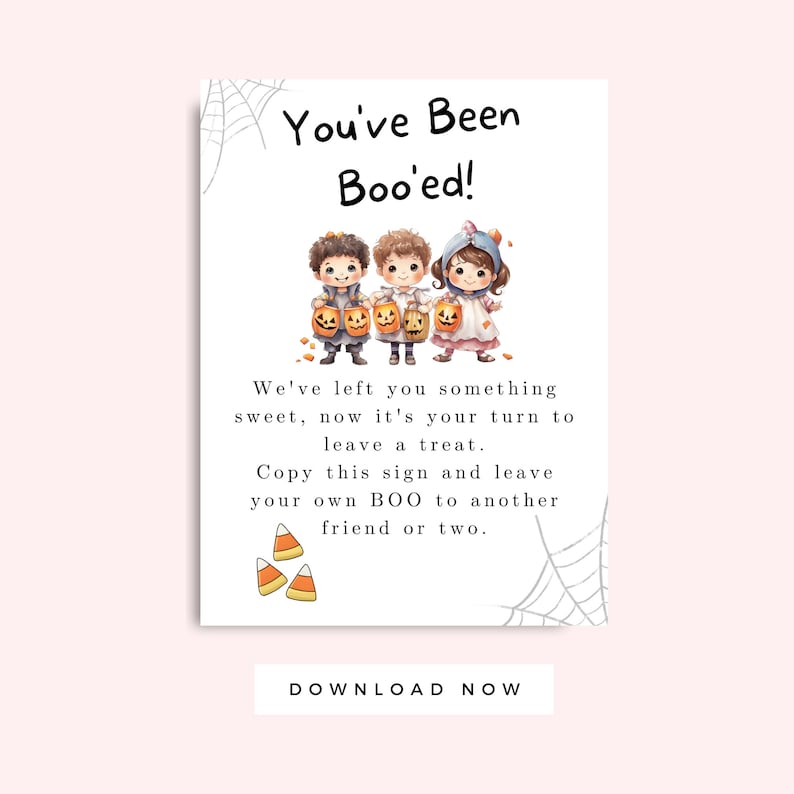 You've Been Booed Printable Letter, Halloween Boo Basket, Halloween Kid ...