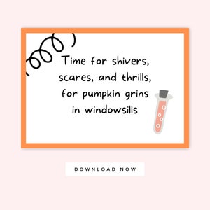 Halloween Lunch Box Notes for Kids, October School Ideas, Instant ...