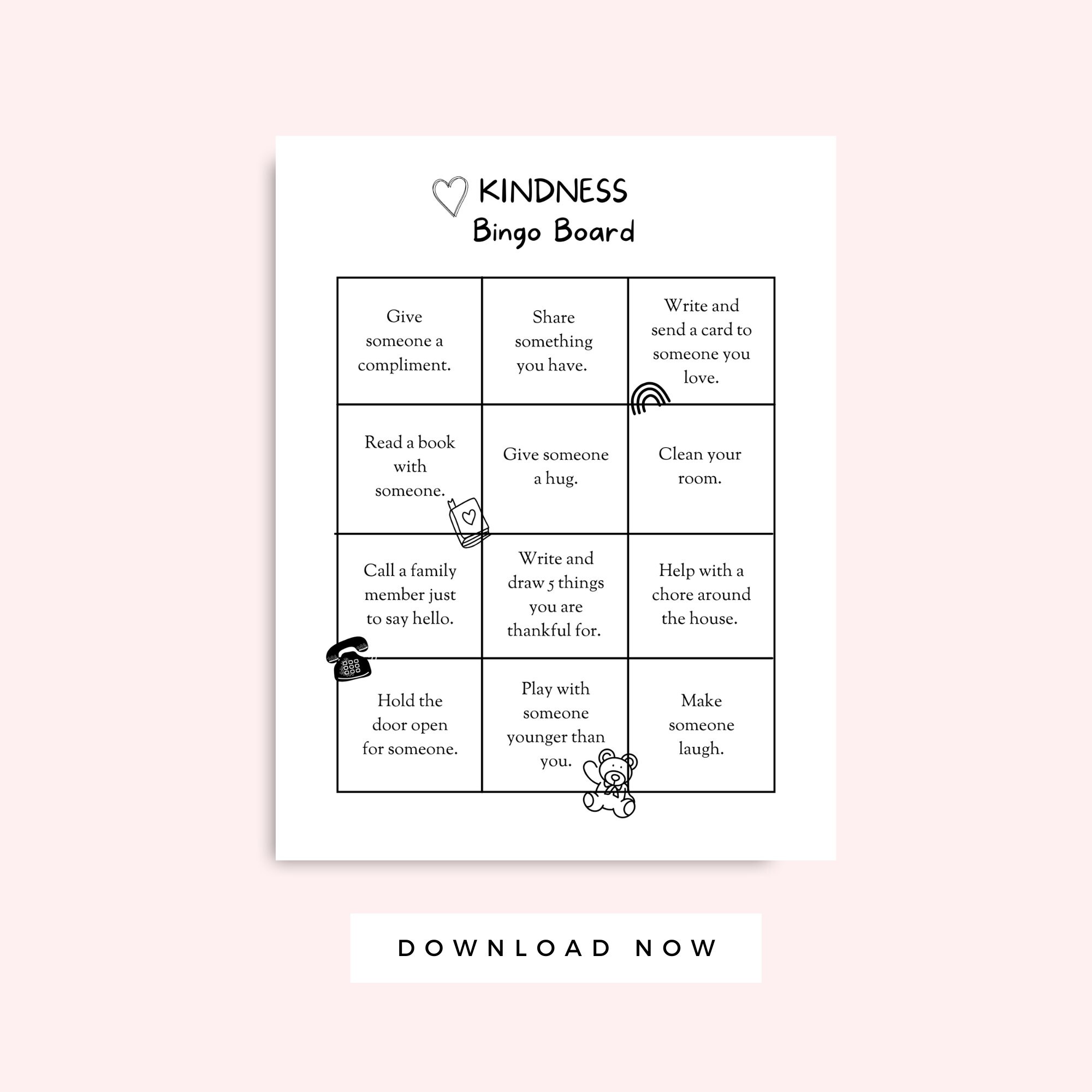 Kindness Activities for Kids Printable Packet, Random Acts of Kindness ...