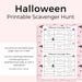 Halloween Scavenger Hunt for Kids Printable, Halloween Preschool ...