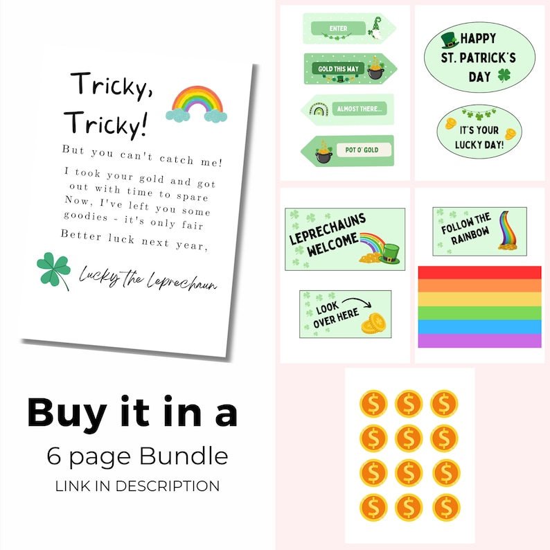 Leprechaun Letter for Kids Printable, Leprechaun Trap, Saint Patrick's ...