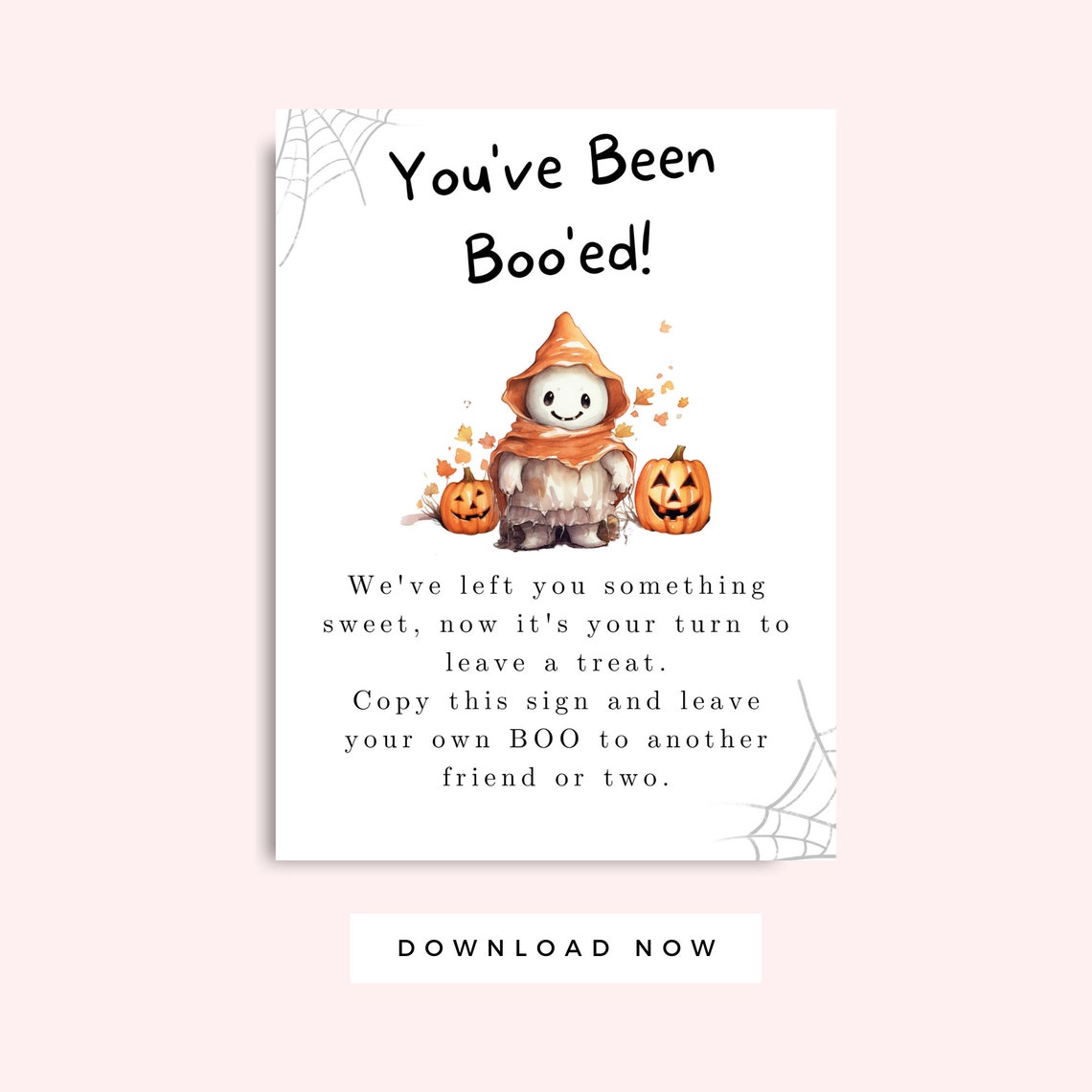 Halloween Boo Basket Printable Letters, You've Been Booed Cards, Trick ...
