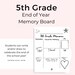 5th Grade Memories Coloring Page, Fifth Grade Milestone Board, Last Day ...