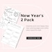 2024 Vision Board Printable for Kids, New Years Eve Coloring Page, New ...