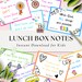 Christian Lunch Box Notes for Kids, Printable Encouraging Cards, Cute ...