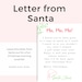 Santa Letter for Kids Printable, Printable Card From Santa for Kids on ...