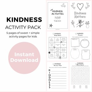 Kindness Activities for Kids Printable Packet, Random Acts of Kindness ...