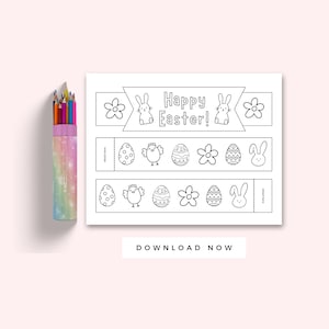 He is Risen Printable Easter Crown for Kids, Happy Easter, Egg Hunting ...