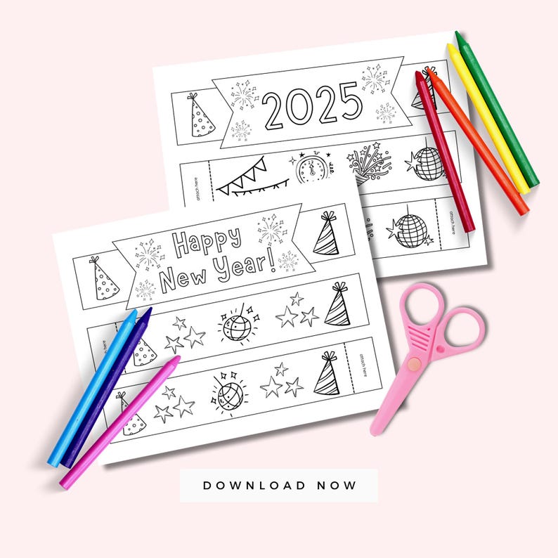 Manualidad de corona imprimible para niños 2025, manualidad de feliz ...