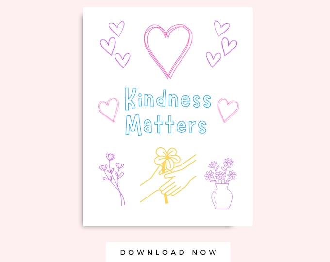Spring Kindness Card Templates | Elementary Printable Kindness Activity ...