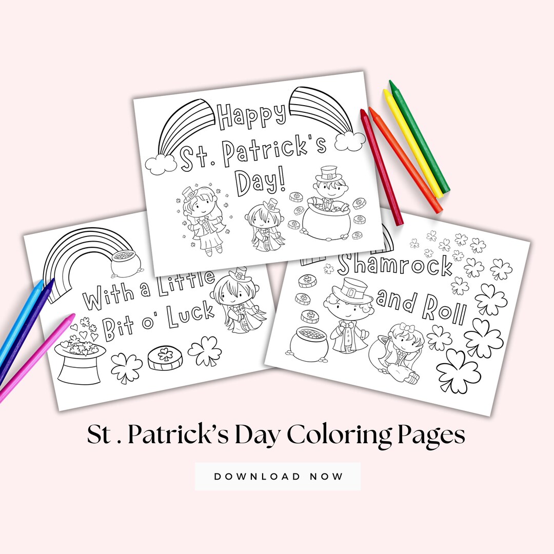 Lucky Coloring Pages, Saint Patrick's Day Printable Worksheet ...