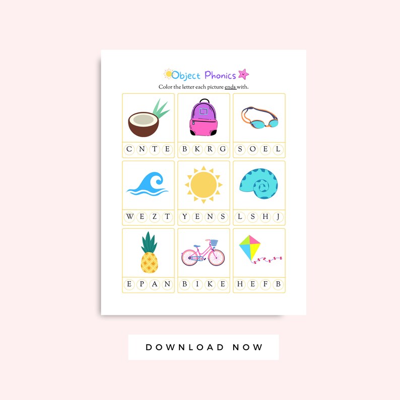 Summer Themed Word Activities for Kids 16 Page Printable, Word Search ...