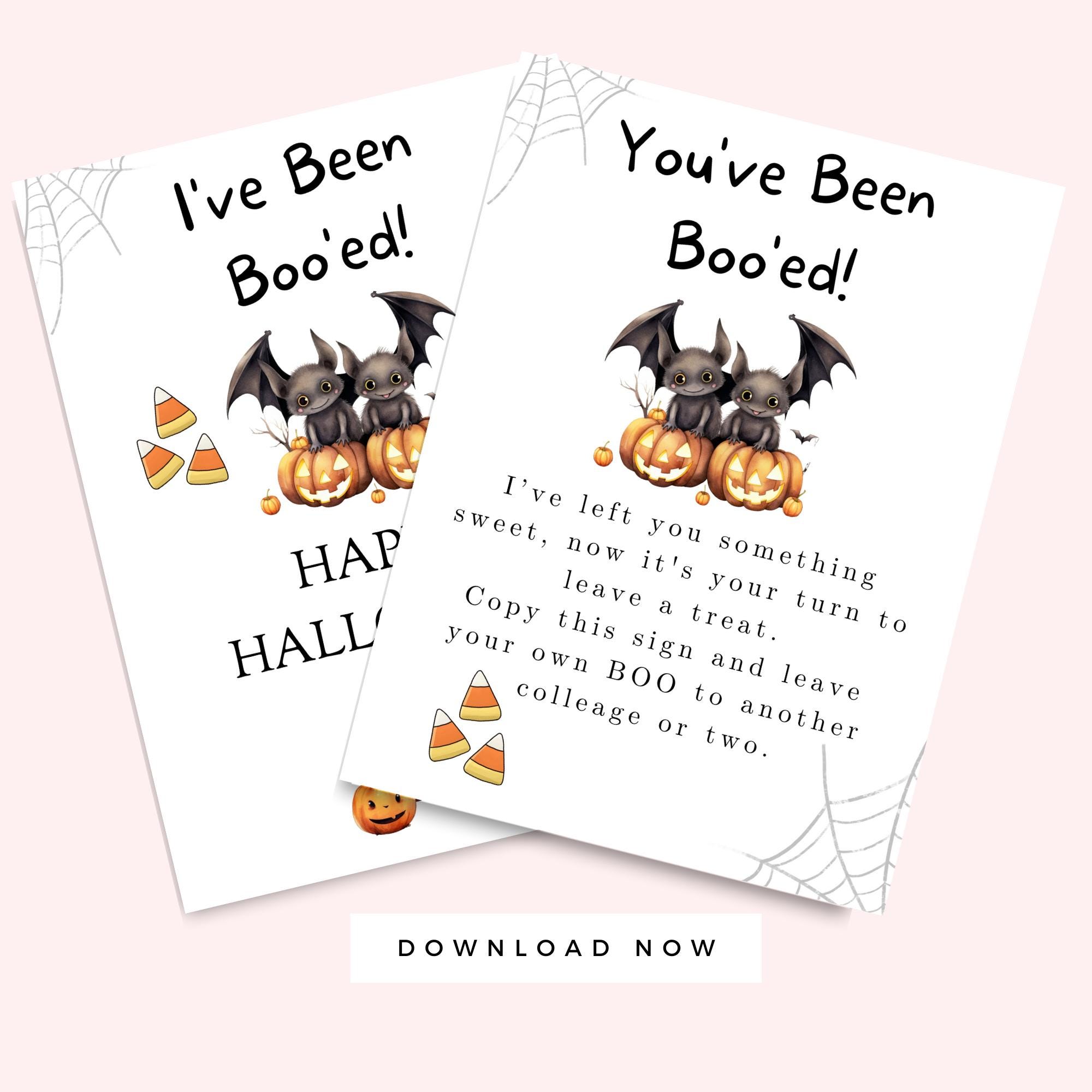 Work You've Been Booed Printable Letter, Halloween Boo Basket ...