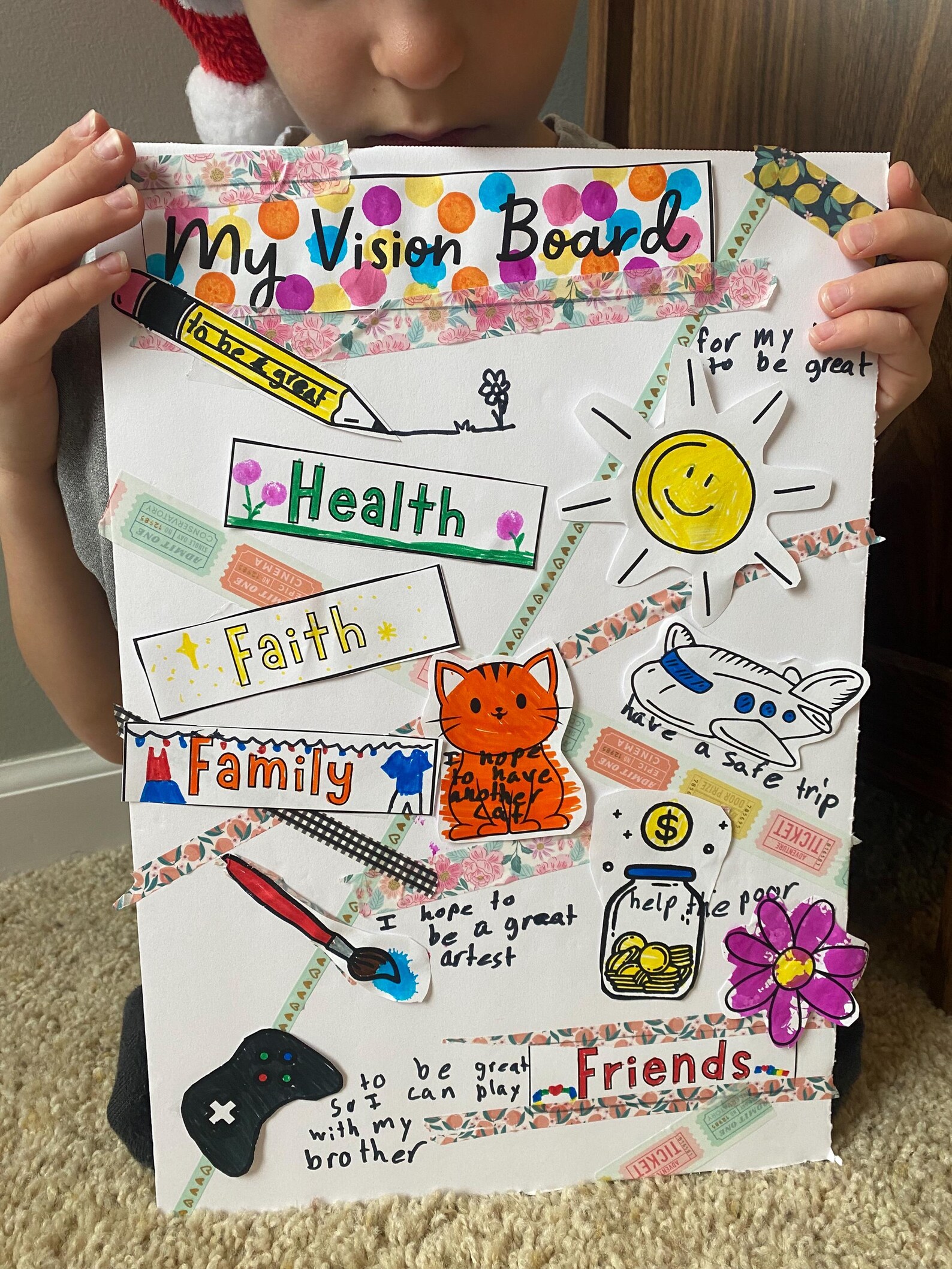 Vision Board Kit for Kids, Kid Vision Board Activity for Kids, Kid ...