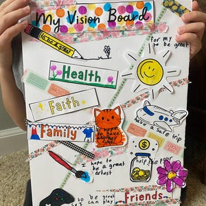 Vision Board Kit for Kids, Kid Vision Board Activity for Kids, Kid ...
