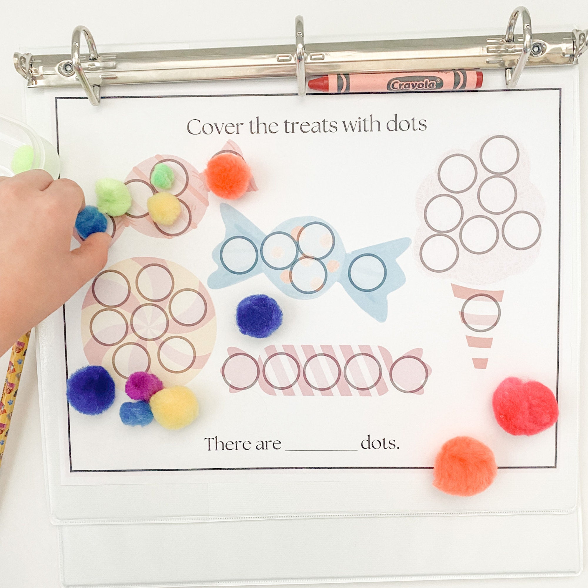 Dot A Dot Worksheets Preschool Busy Book Printable Preschool - Etsy