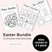 Easter Countdown Printable for Kids Black and White, Good Friday, Palm ...
