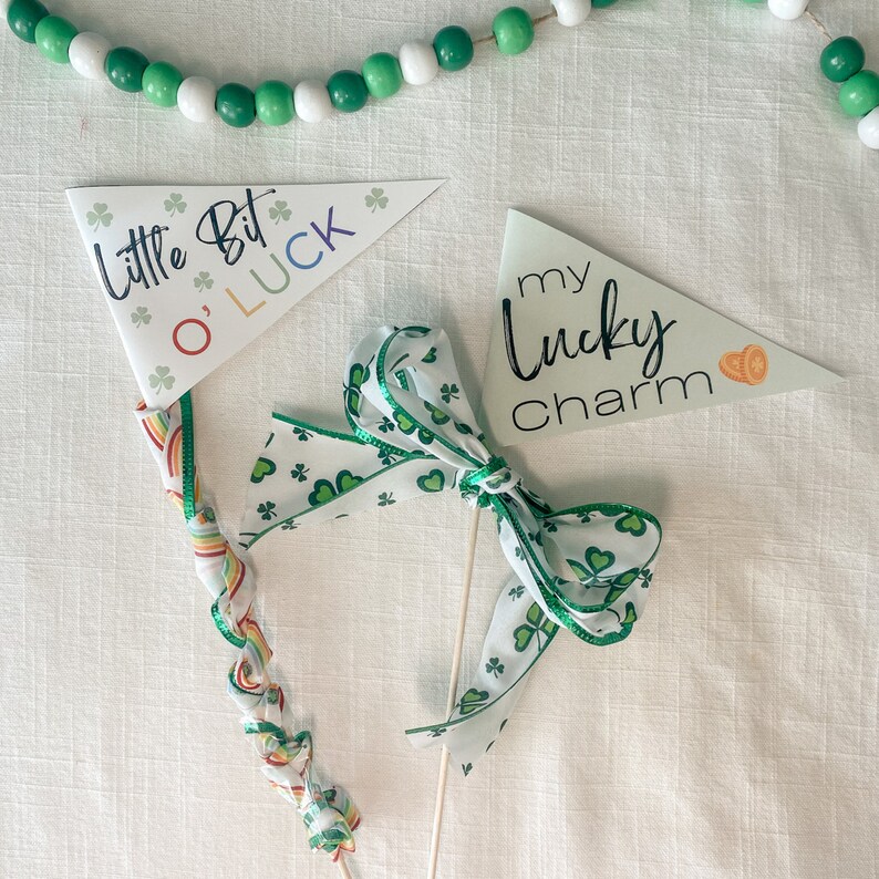 St. Patrick's Day Pennant Printables, Saint Patty's Day Photo Props ...