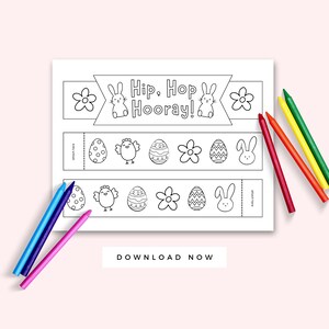 He is Risen Printable Easter Crown for Kids, Happy Easter, Egg Hunting ...