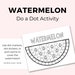 Watermelon Dot Marker Activity, Do a Dot Printables for Kids, Preschool ...