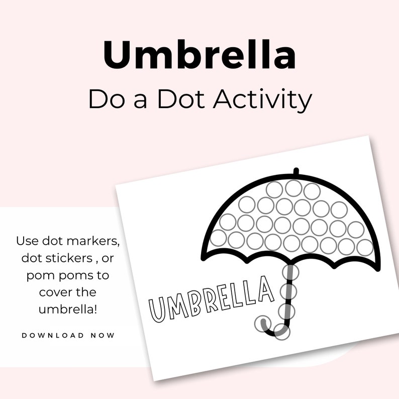 Spring Dot Marker Activity, Do a Dot Printables for Kids, Preschool ...