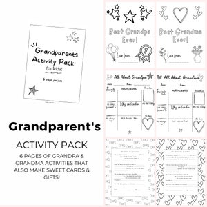 Grandparent's Day Printable Cards From Kids, Gift From Preschoolers ...