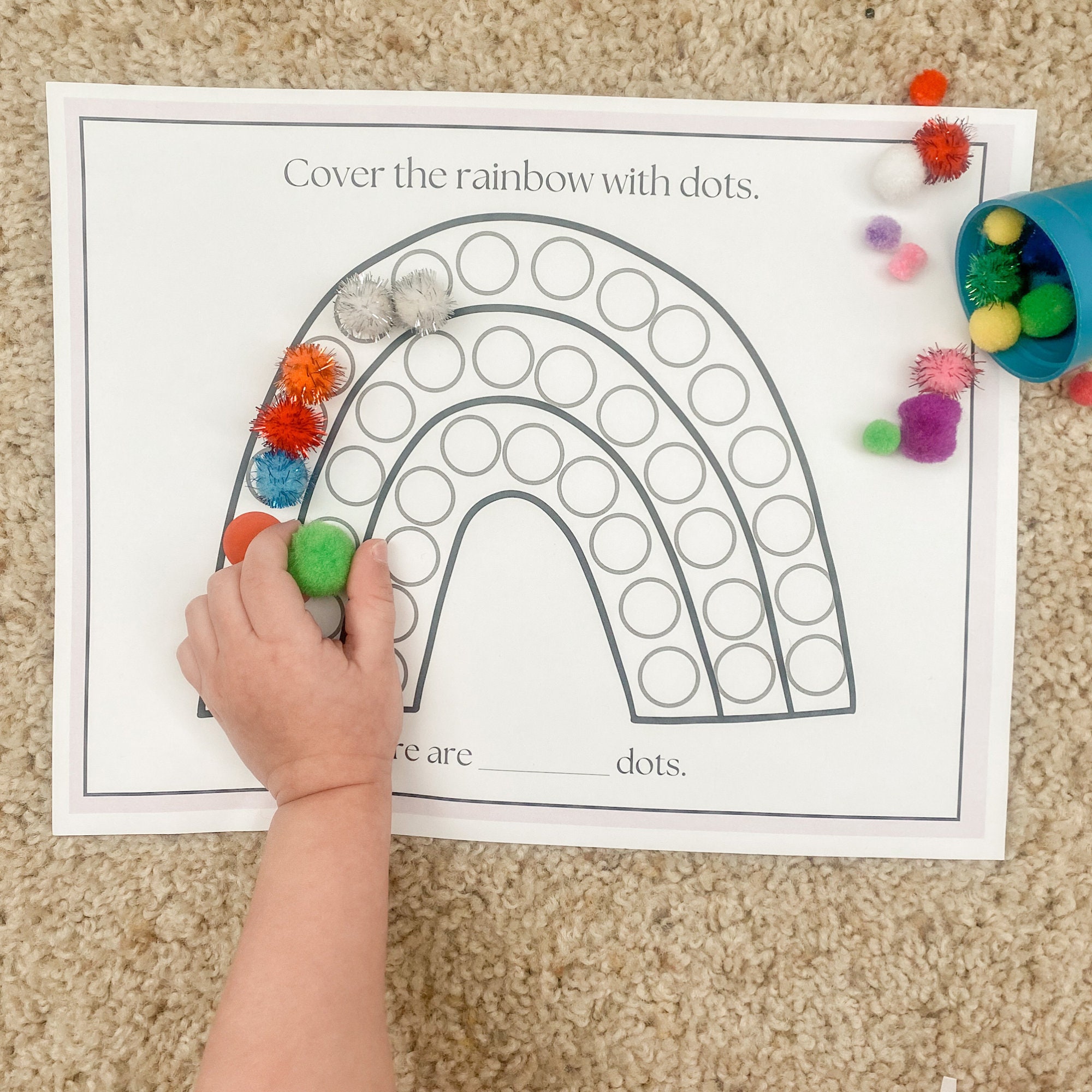 Rainbow Do a Dot, Saint Patrick's Day Kid Activities, Printable ...