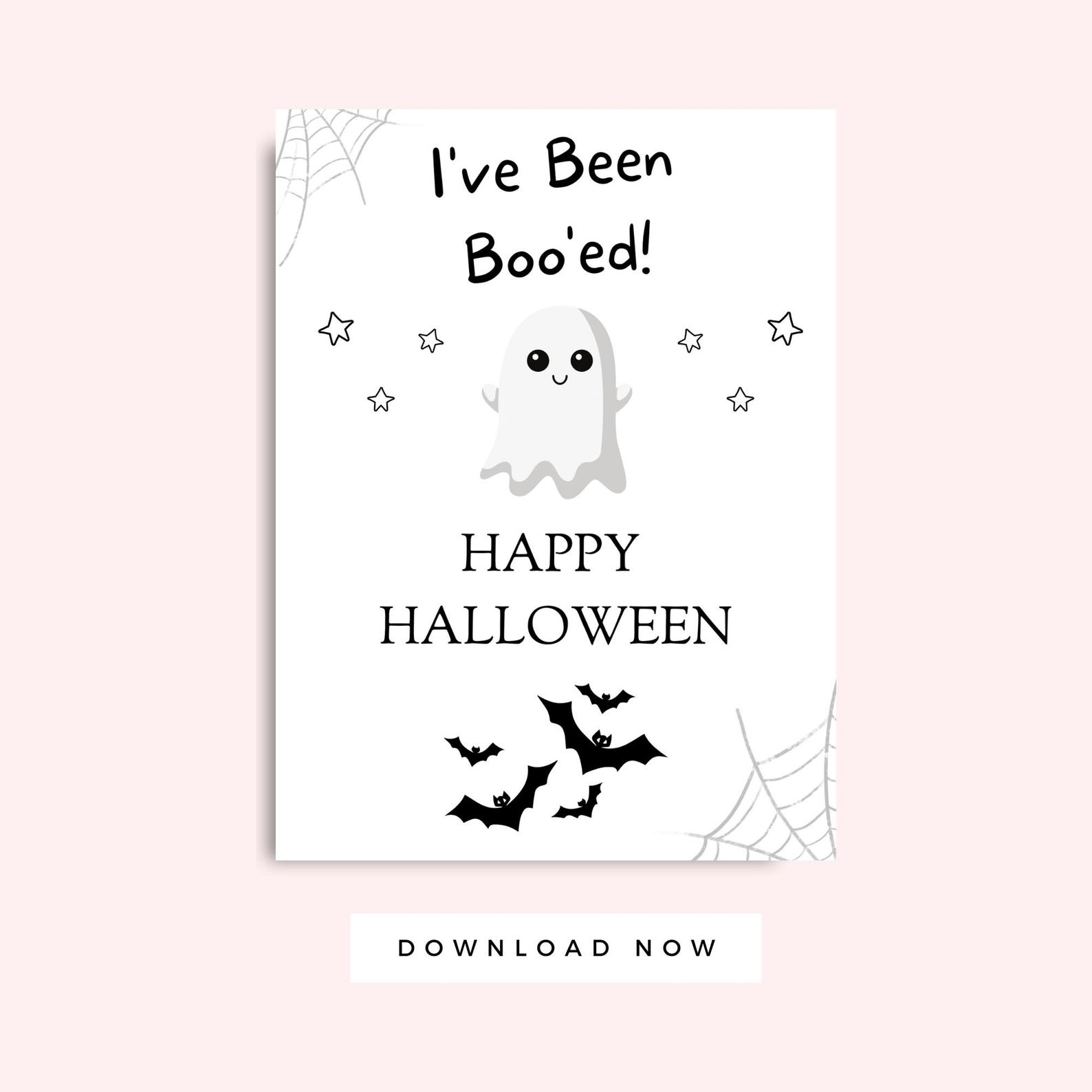 Work You've Been Booed Printable Letter, Halloween Boo Basket ...