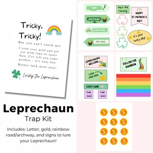 Leprechaun Trap Printable Kit, Leprechaun Letter for Kids Printable ...