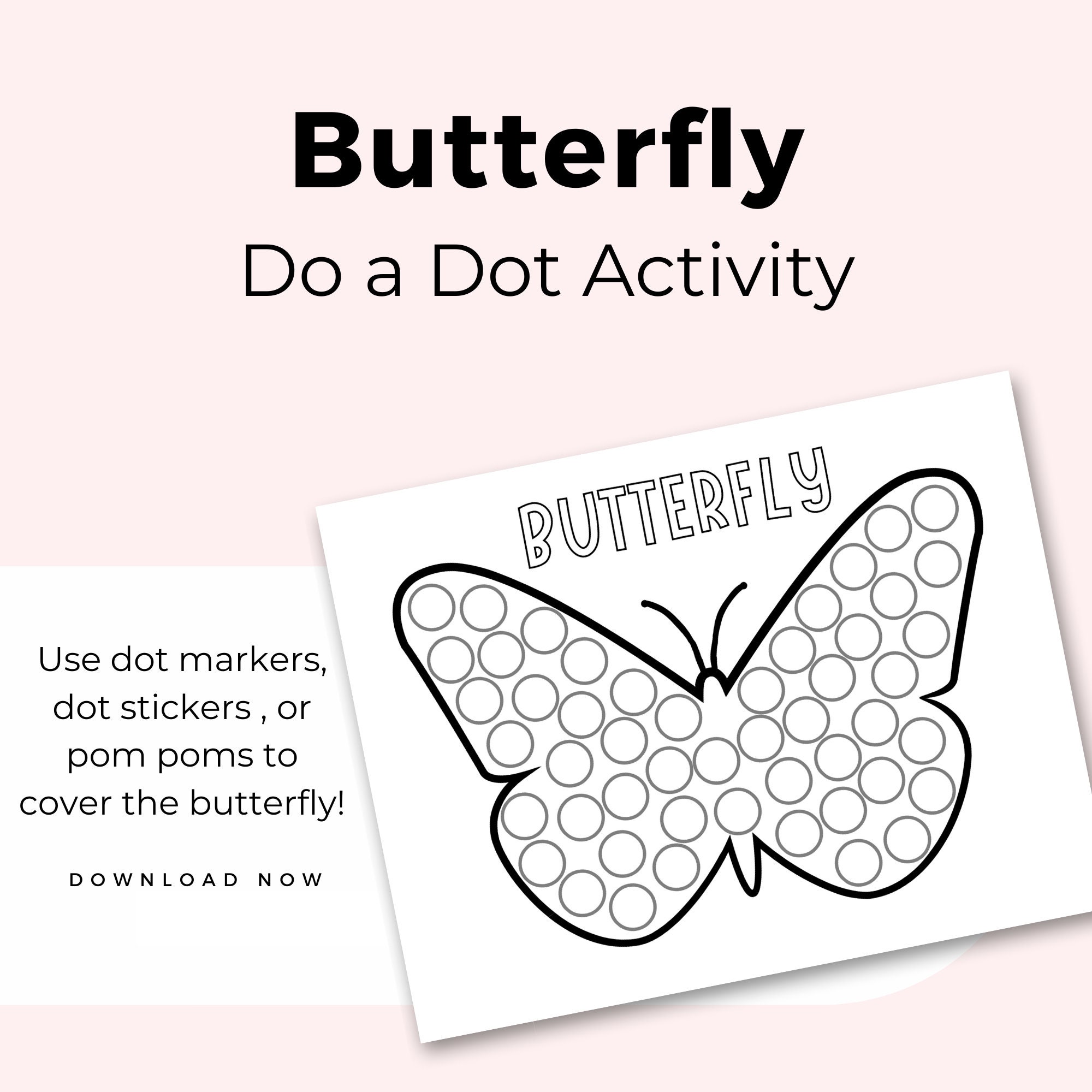 Spring Dot Marker Activity, Do a Dot Printables for Kids, Preschool ...