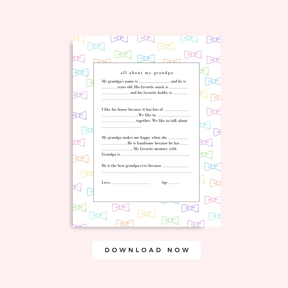 Grandparents Day Letter From Kids Multicolor, Kid Interview All About ...