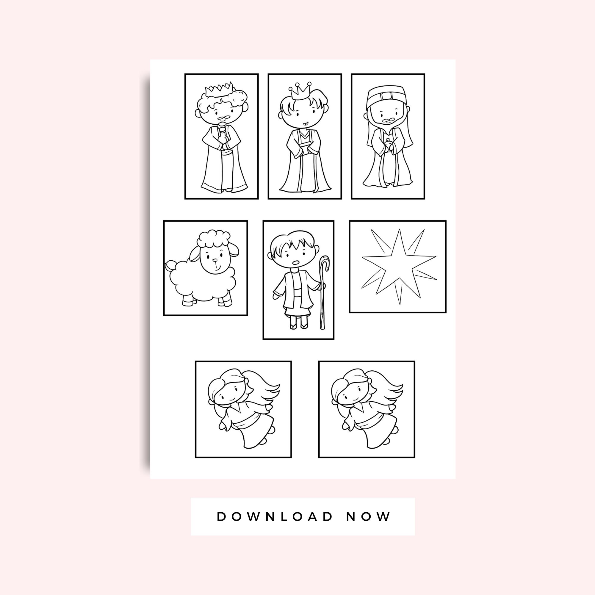Story Of Christmas Activity For Kids Printable Christian Christmas
