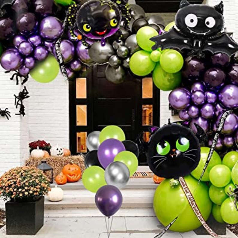 Halloween Balloon Decorations, Halloween Balloon Arch, Halloween Party ...
