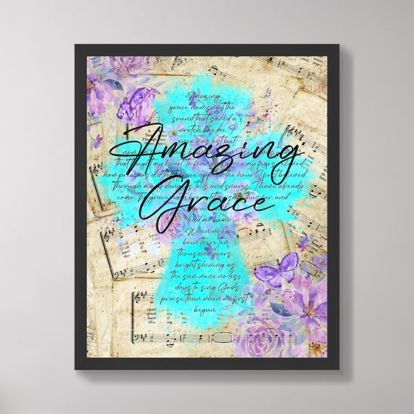 Amazing Grace Art - Etsy
