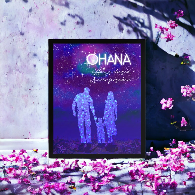 Ohana Wall Decor Ohana Means Family Home Decor Ohana Quote Adoption ...