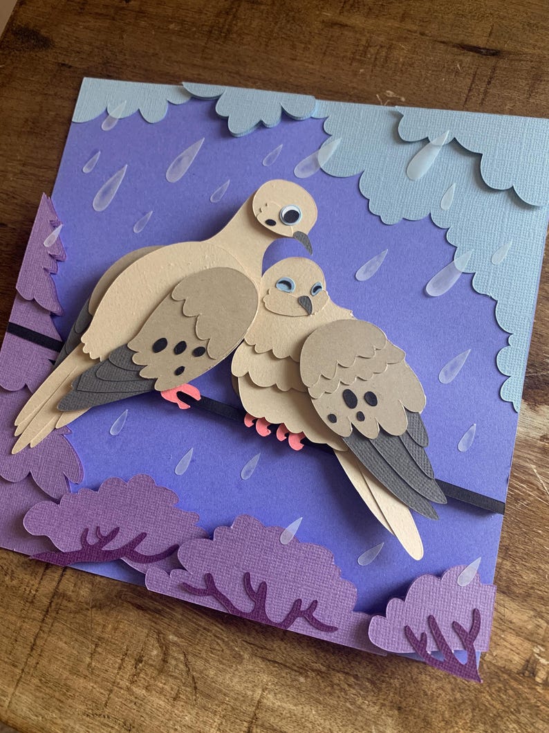 Mourning Dove Svg | Best Friends Svg | DIY Bird Watching Gift | Shadow ...