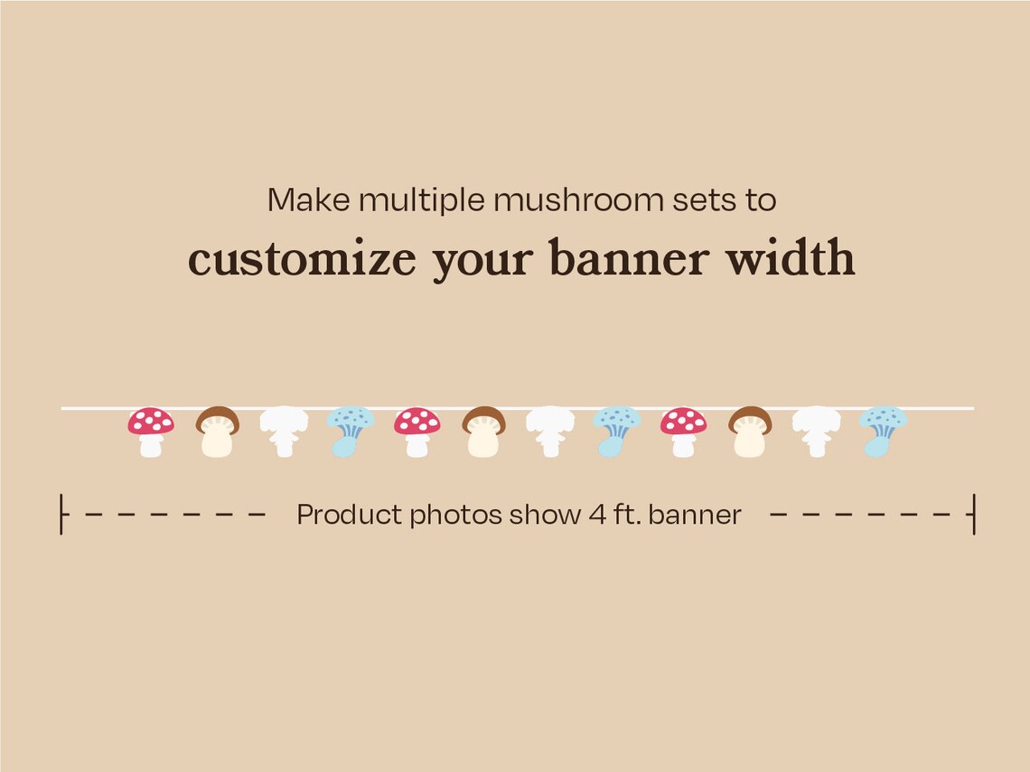 Mushroom Party Banner SVG Mushroom SVG Diy Kits for Adults Goblincore ...