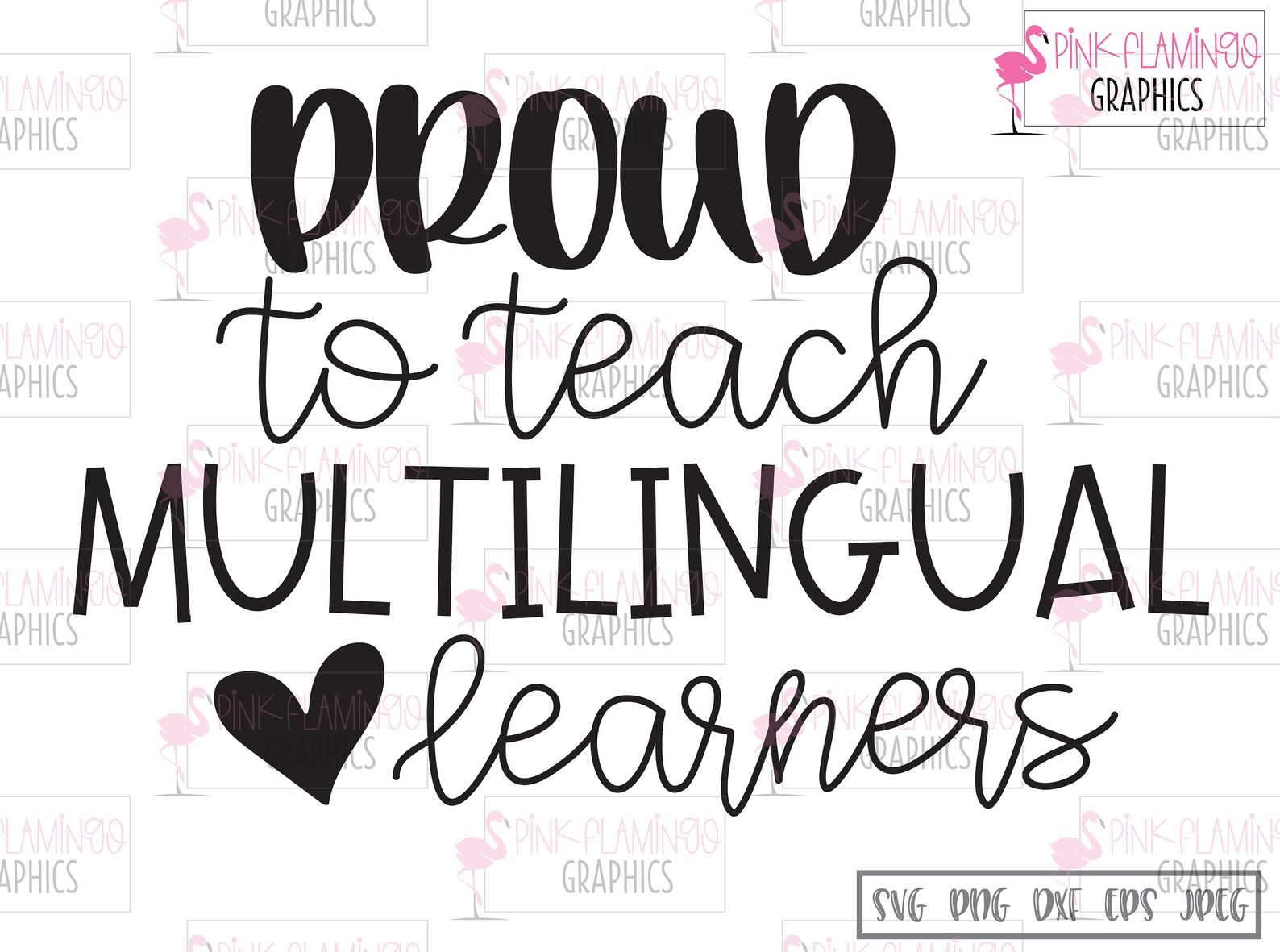 Proud to Teach Multilingual Learners SVG, Multilingual SVG, El Teacher ...