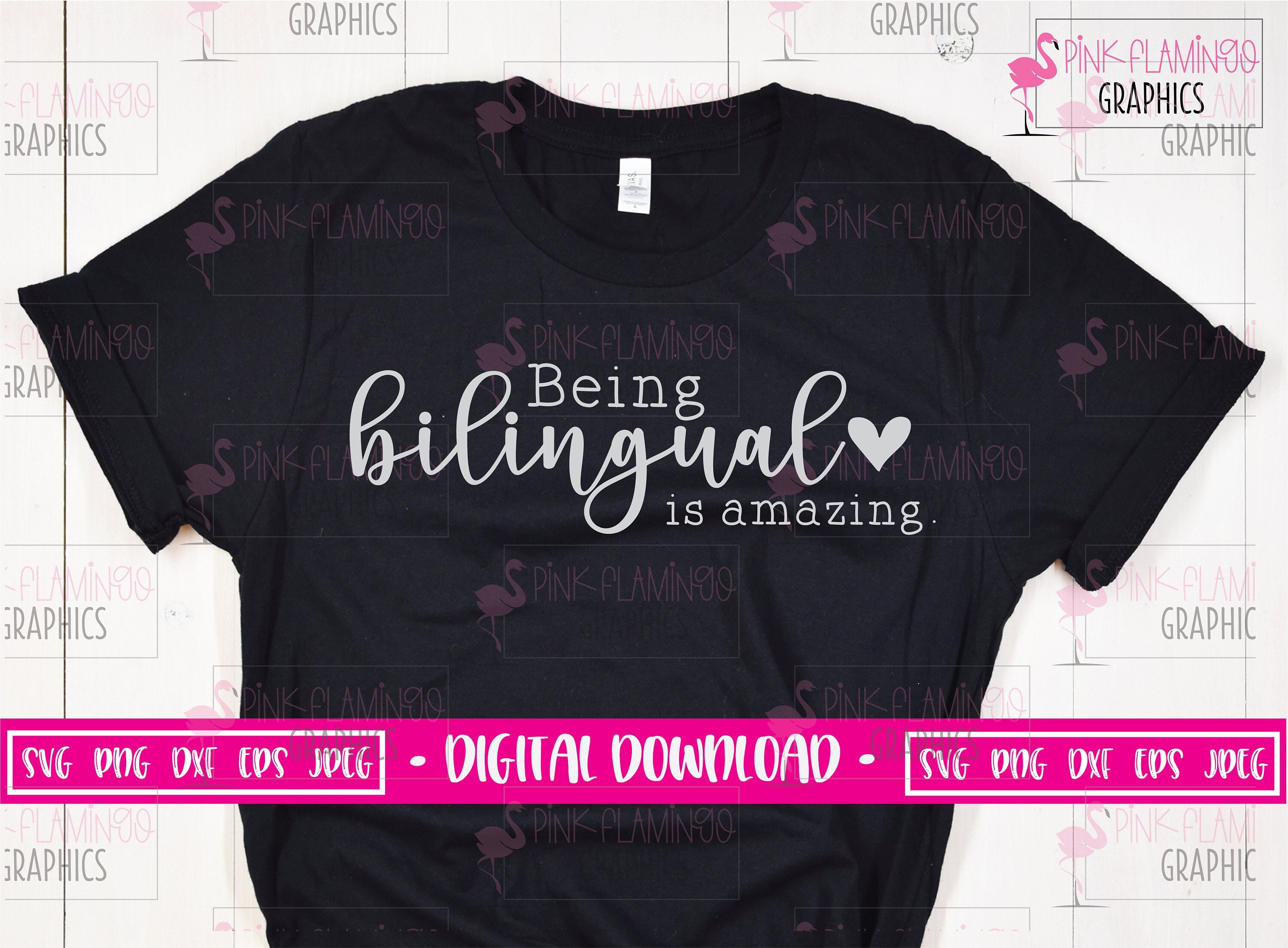 Being Bilingual is Amazing SVG, Being Bilingual Cut File, Being ...